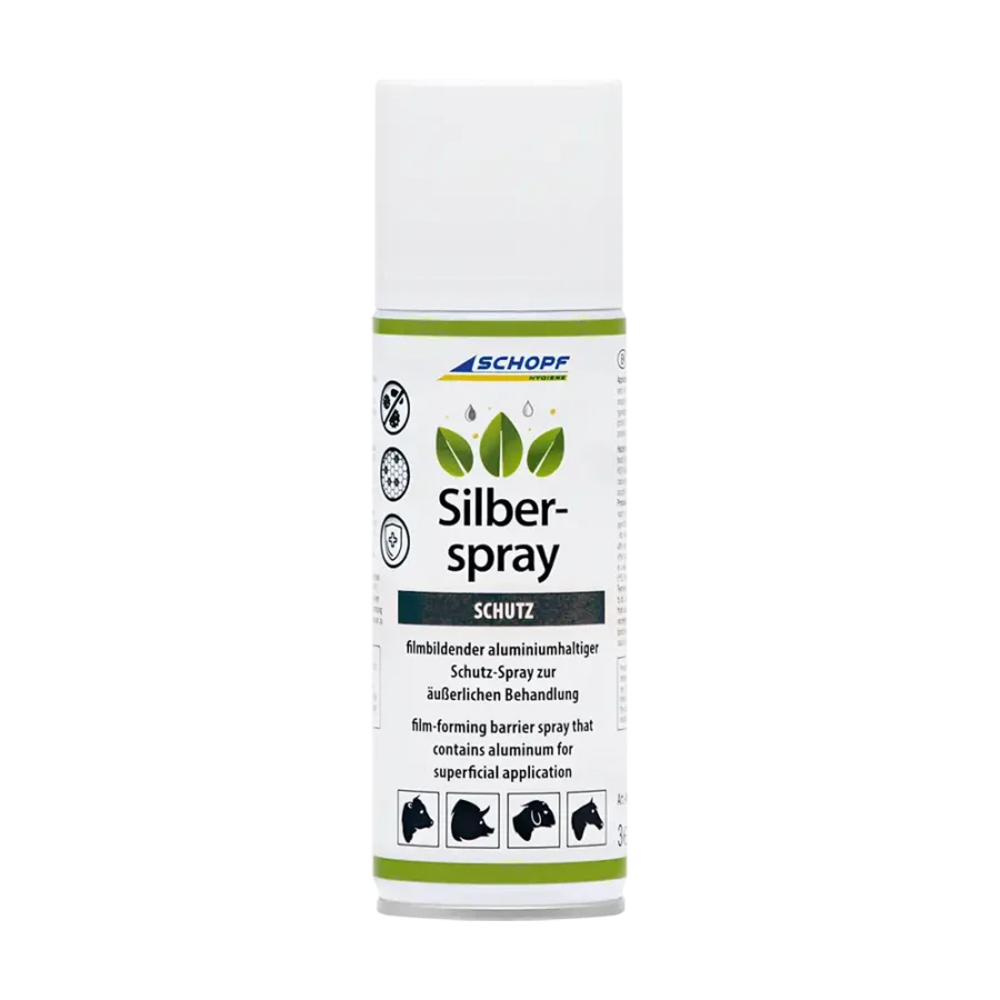 Silver spray " Contains aluminum, water-repellent